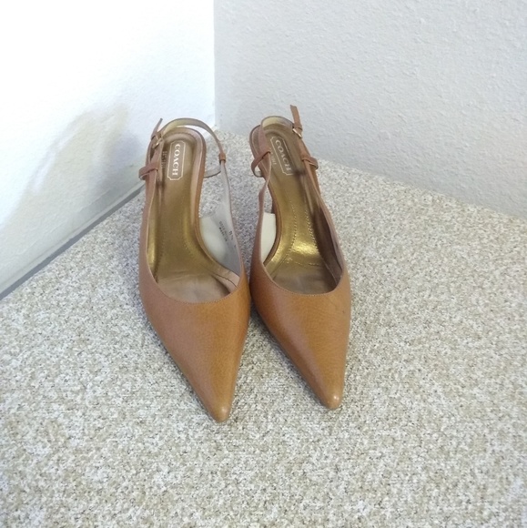 Coach | Shoes | Coach Alice Brown Leather Sandals | Poshmark